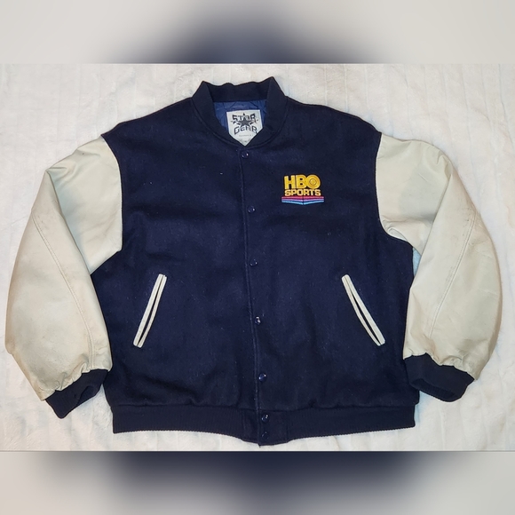 NFL | Jackets & Coats | Vintage 9s Hbo Sports Inside The Nfl Letterman ...
